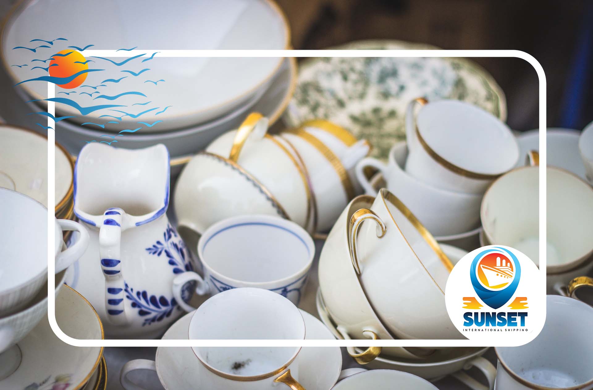 How to Pack Dishes for Moving - Sunset International Shipping